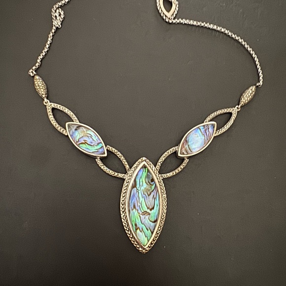 Judith Jack | Jewelry | Judith Jack Sterling Silver Abalone Necklace ...